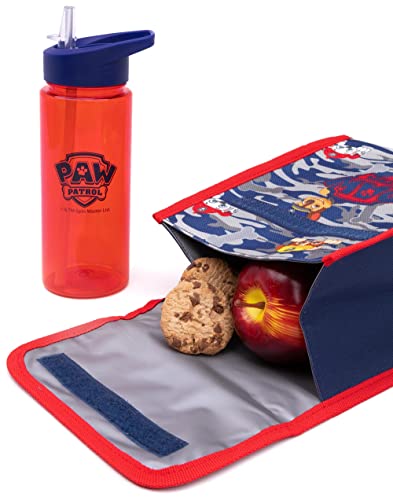 Paw Patrol Backpack Set Kids 4 Piece Camo Lunch Box Water Bottle Pencil Case
