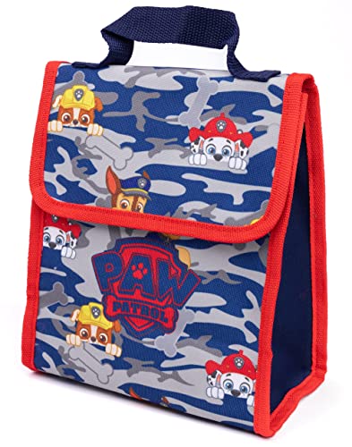 Paw Patrol Backpack Set Kids 4 Piece Camo Lunch Box Water Bottle Pencil Case