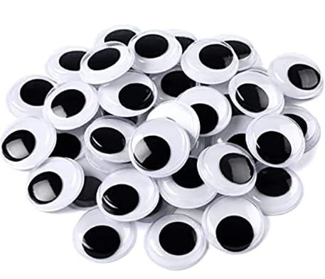 Ayedvan 2300 Pieces 5mm -24mm Black Wiggle Googly Eyes with Self-Adhesive,It Can Be Used for Decoration and Pranks