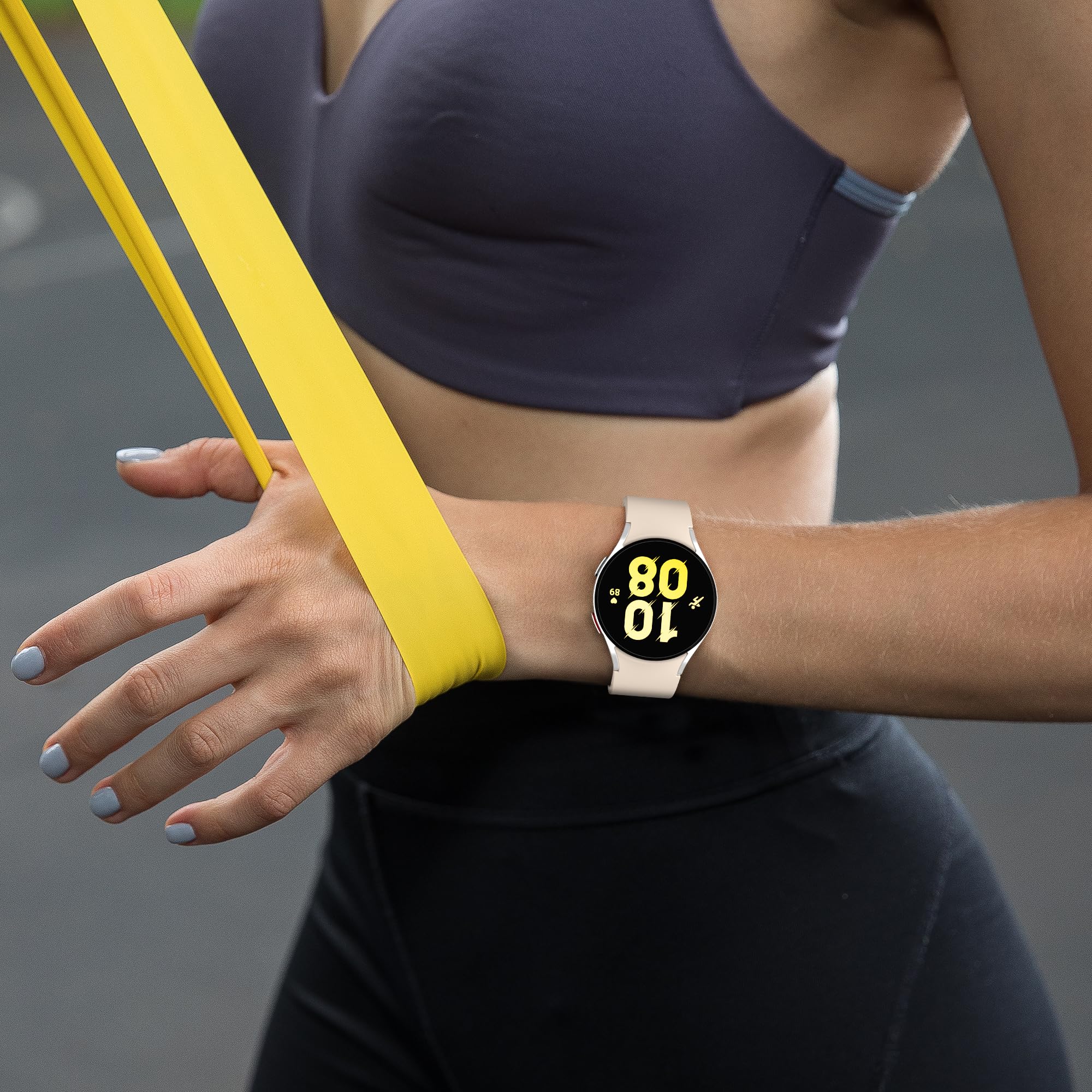 GGKING Premium Breathable Silicone Watch Band for Samsung Galaxy Watch 4 Classic Bands, 42mm-46mm
