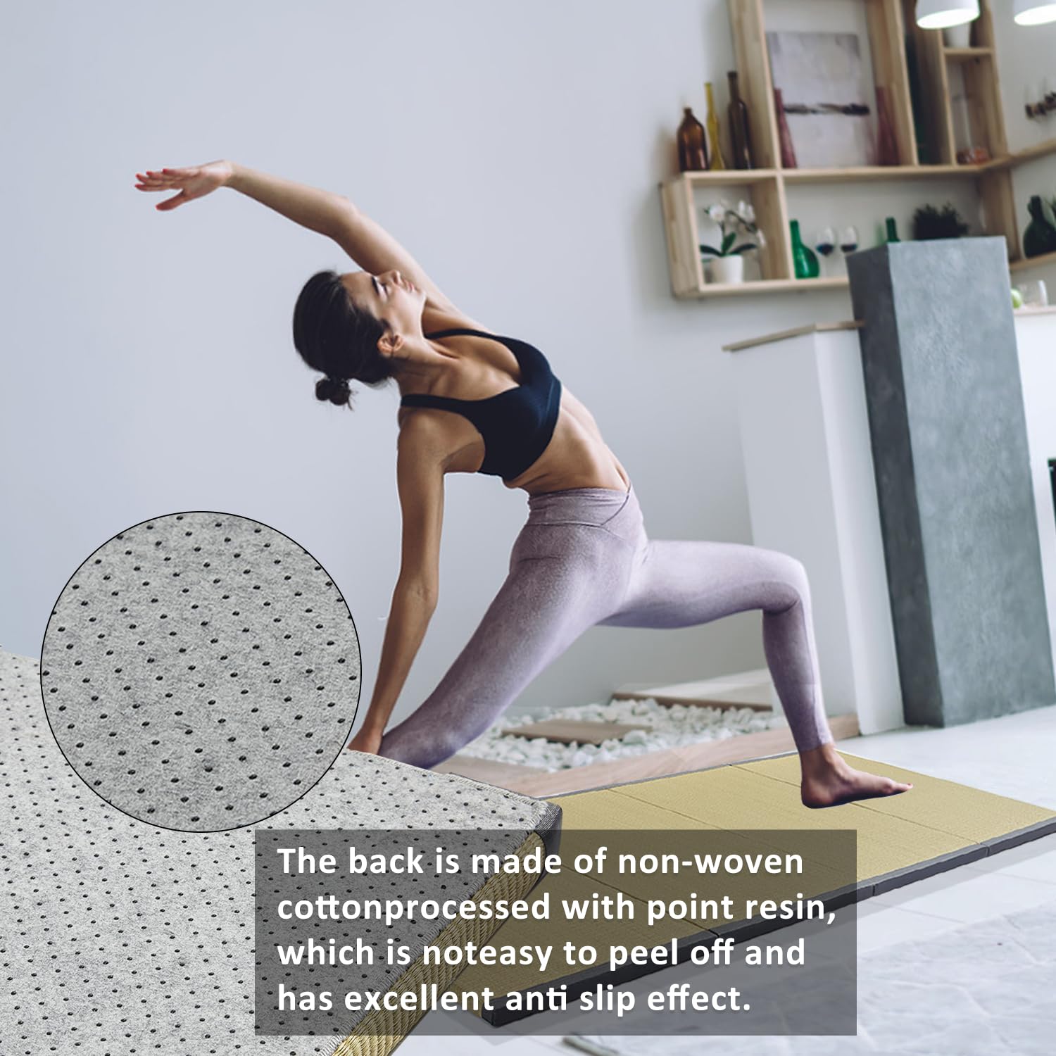 §haruki Japanese Tatami Mat, Thick Tatami Mat Twin Floor Mattress, Japanese Rush Grass, Used for Sleep, Meditation, Yoga, Zen Tatami Mat (Natural,78.7" L x 35.4" W x 1.2" H)