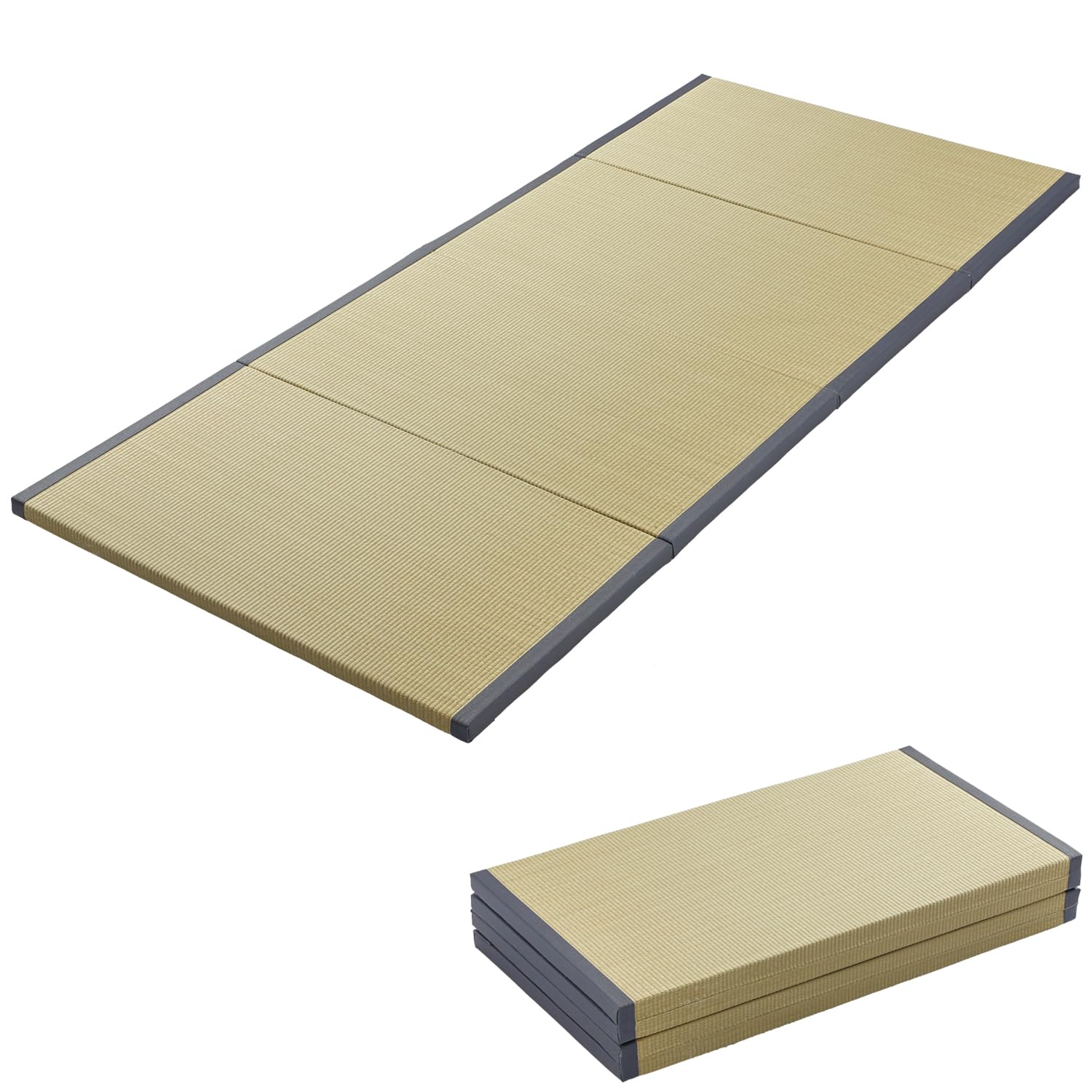 §ïœïœïœïœïœïœ Japanese Tatami Mat, Thick Tatami Mat Twin Floor Mattress, Japanese Rush Grass, Used for Sleep, Meditation, Yoga, Zen Tatami Mat (Natural,78.7" L x 35.4" W x 1.2" H)
