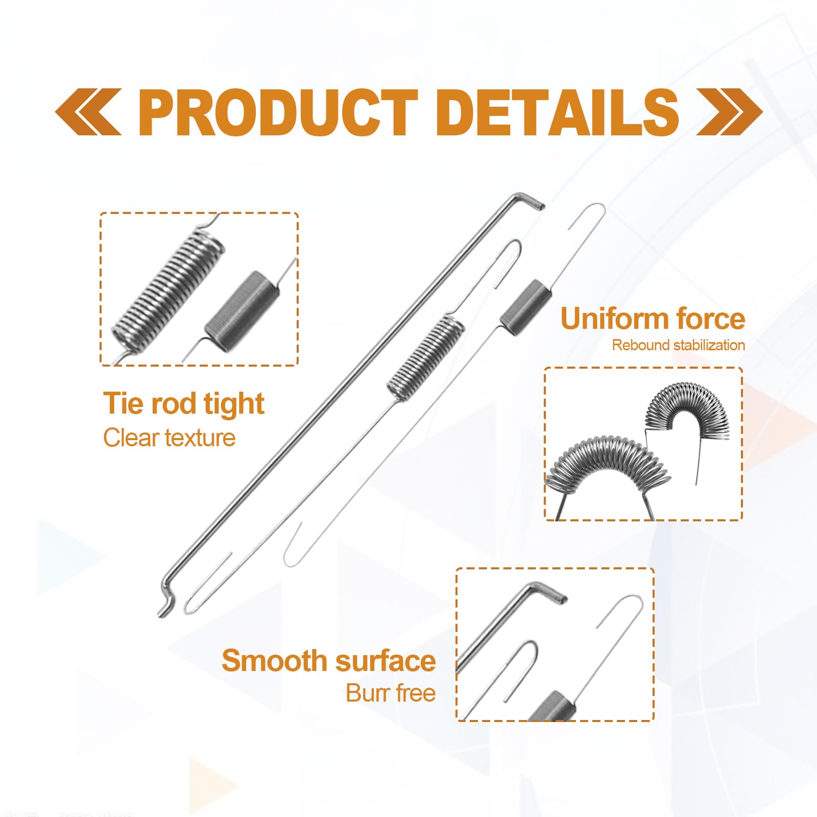 18 PCS Throttle Return Spring Linkage Kit, Carburetor Spring Classification Governor Connecting Rod Speed Control Spring Compatible with 168F, GX160, GX200, 170F, GX210 Honda Clone, Gasoline Engine