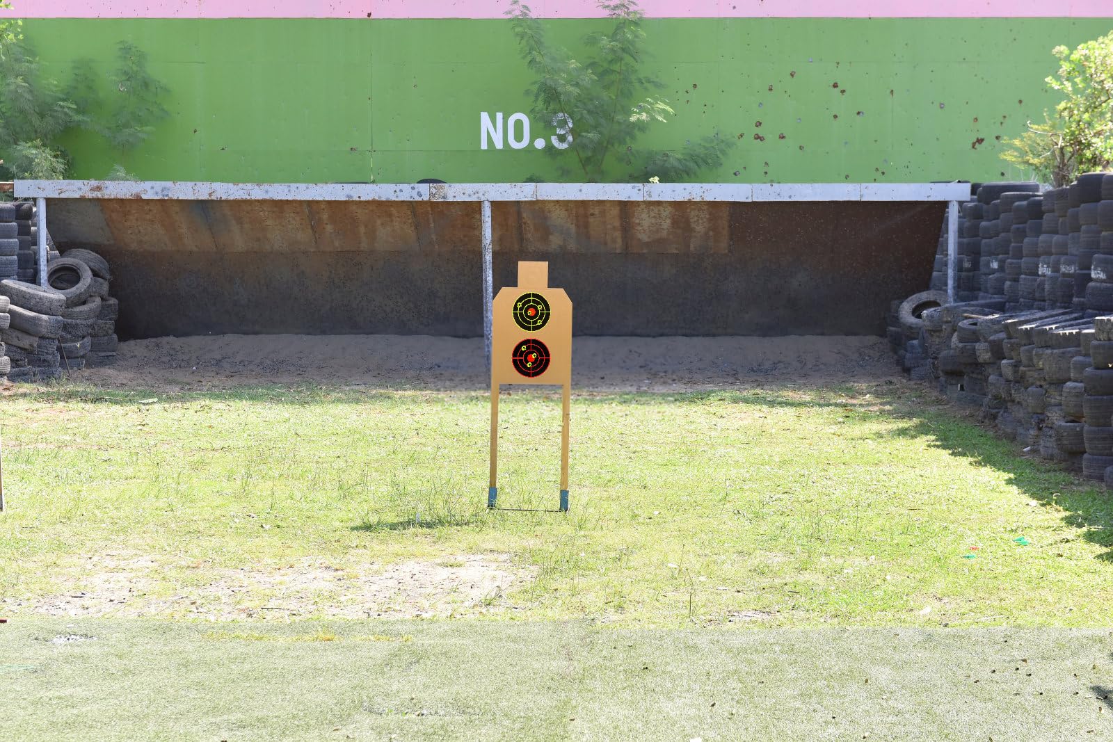 Shooting Target Stickers, Upgraded 3 Inch Round Self Adhesive Splatter Targets Green and Black Reactive Paper Targets for Indoor and Outdoor Range, BB Gun, Pellet, Airsoft, Rifle (3"-150PCS, Style E)