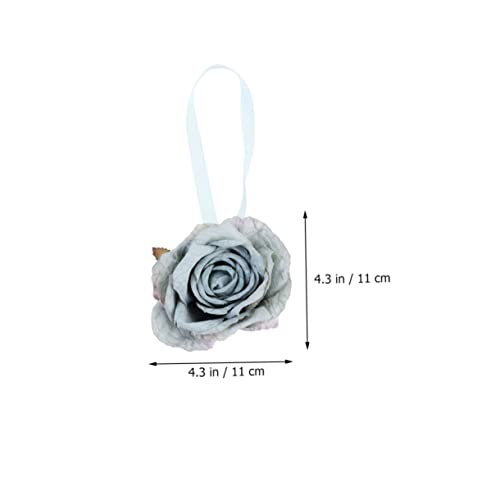 Alipis 2pcs Tie Backs Holders Rustic Curtain Tiebacks Flower Holdback Buckles Flower Buckles for Curtain Flower Curtain Clips Curtain Fastener Tieback Magnetic Curtain Lace up Wire Rope