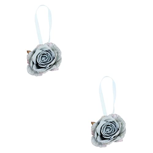 Alipis 2pcs Tie Backs Holders Rustic Curtain Tiebacks Flower Holdback Buckles Flower Buckles for Curtain Flower Curtain Clips Curtain Fastener Tieback Magnetic Curtain Lace up Wire Rope