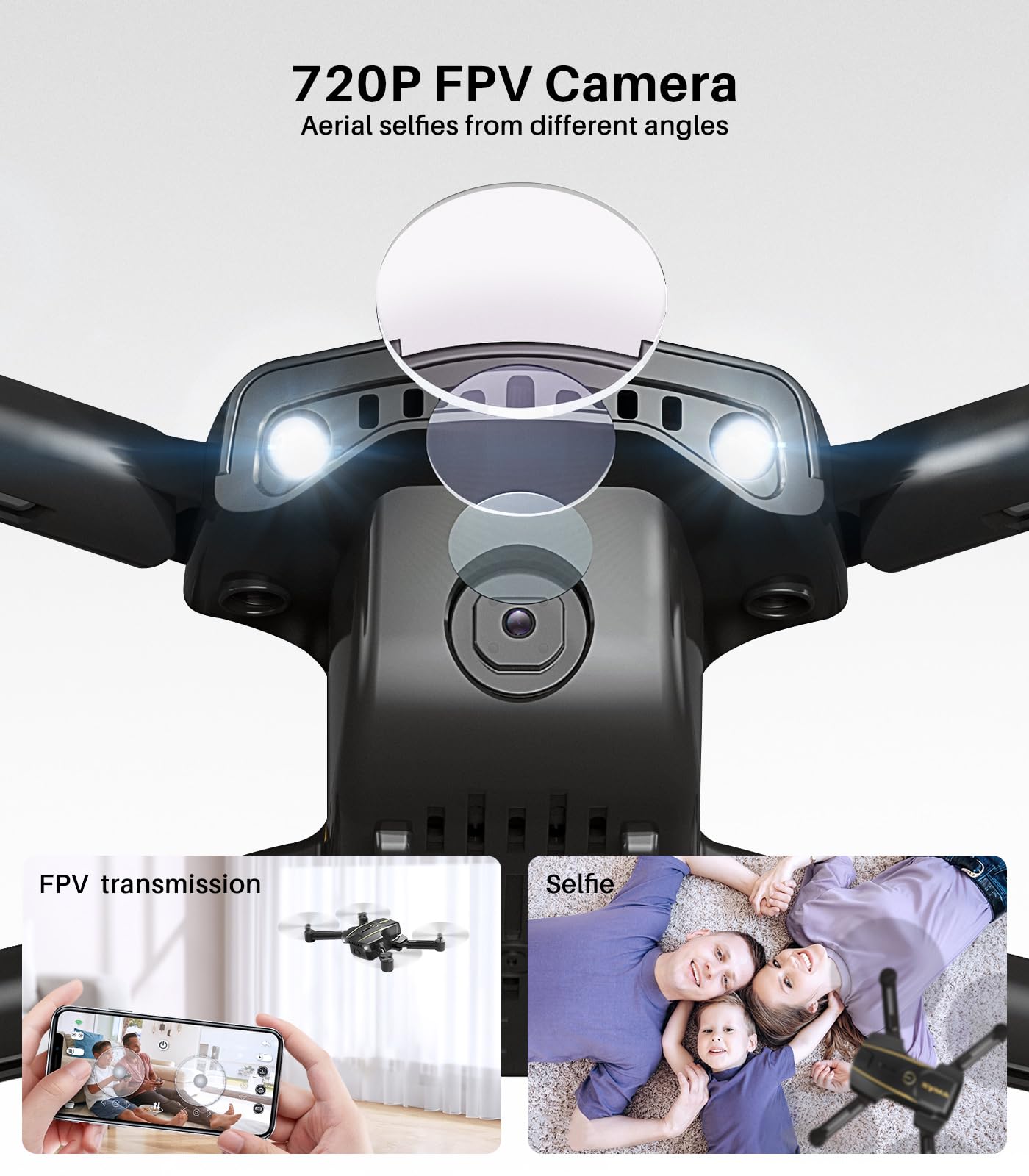 SYMA Mini Drone with Camera for Kids Adults with 720P HD FPV Camera Remote Control Quadcopter with Altitude Hold, Headless Mode, One Key Start Speed Switch UFO Toys Gifts for Boys Girls