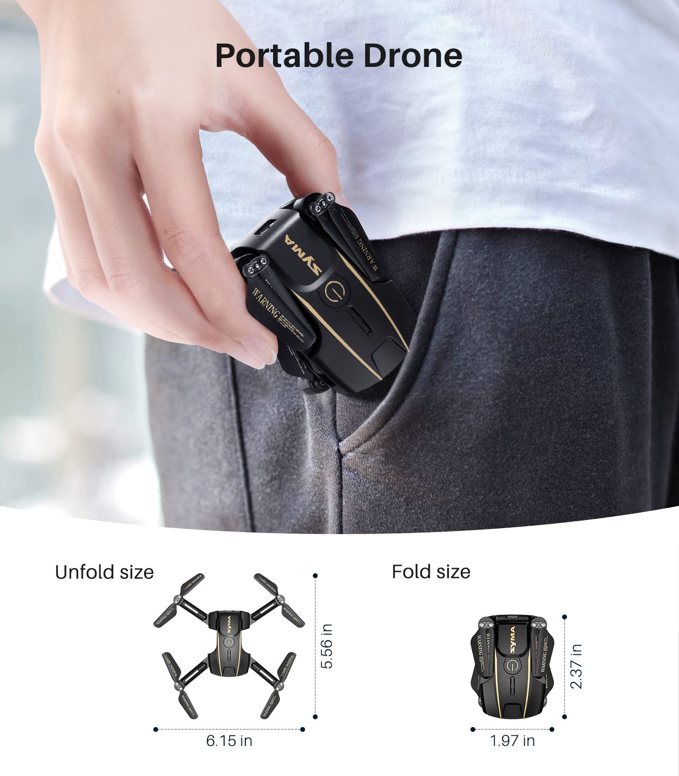 SYMA Mini Drone with Camera for Kids Adults with 720P HD FPV Camera Remote Control Quadcopter with Altitude Hold, Headless Mode, One Key Start Speed Switch UFO Toys Gifts for Boys Girls