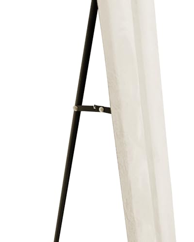 Otlsh Floor Mirror, Arched Full Length Mirror with Stand, Large Standing Mirror, 63"x24" Full Body Mirror, Large Mirror, Wall Mirror, Freestanding, Wall Mounted, Flannel Frame -Beige White