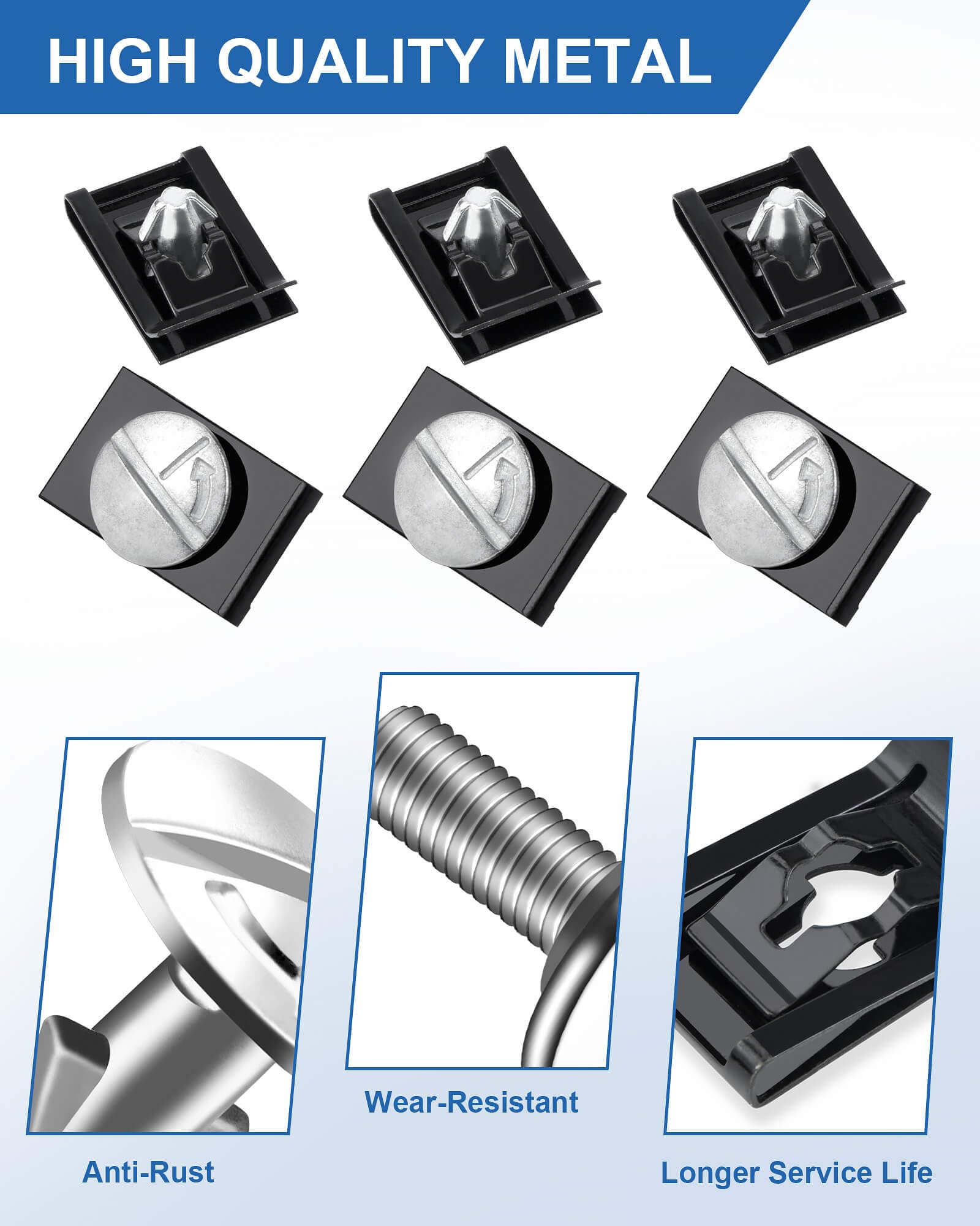Vomika Lower Engine Cover Pin Screws - Premium Radiator Access Cover Pin Clips, Splash Shield Bolt Screw Fastener Clip - 14 Pieces, Compatible with Honda Civic, Accord, CRV, Acura