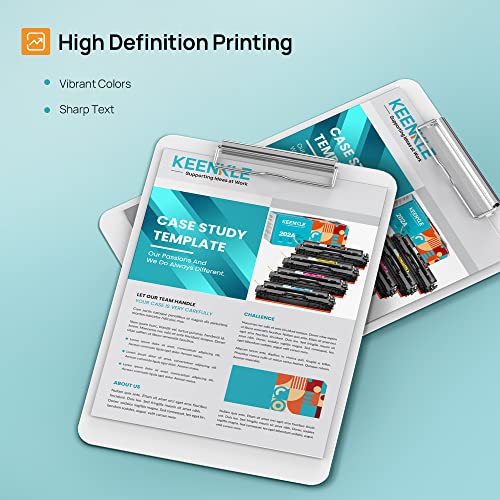 KEENKLE 202A 202X Compatible HP 202A CF500A Toner Cartridge Replacement to use with HP Color Pro MFP M281fdw M281cdw M254dw M281fdn M254 M281 M280nw Printer (Black Cyan Yellow Magenta, 4-Pack)