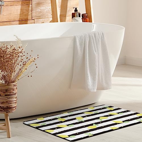 FYATHM Kitchen Mats Lemon Kitchen mats for Floor Anti Fatigue Mats for Kitchen Floor Cushioned Non Skid Washable Memory Foam Kitchen Rugs and Mats for Bedroom Office Sink Laundry