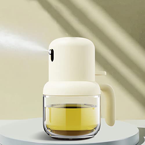 Cooking oil spray bottle, 180ml Glass Olive Oil Sprayer Mister for cooking, Refillable Food Grade Oil Vinegar Spritzer Sprayer Bottles Widely Used Air Fryer, Salad, Baking, Grilling, Frying