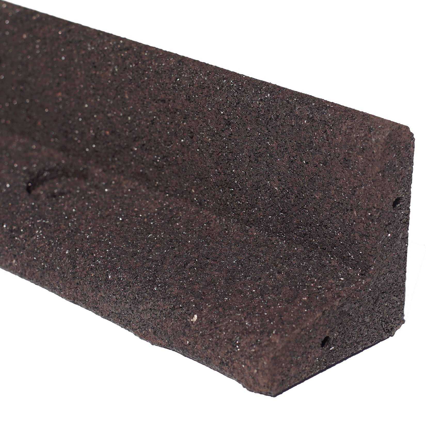 3" x 48" Rubber No Dig Landscape Garden Border Edging (Color : Brown)