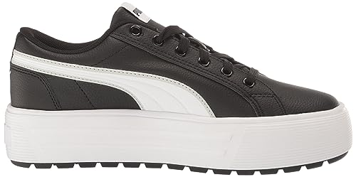 PUMA Women's KAIA 2.0 Sneaker, PUMA Black-PUMA White-Ash Gray, 8