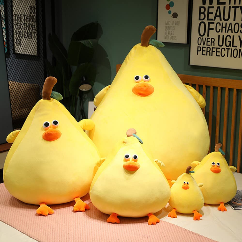 TONGMAN 15.7" New Large Duck Pear Plush Toy Cute Stuffed Duck Animal Plush Duck - Lifelike Stuffed Duck Pillow, Best Gift for Kids