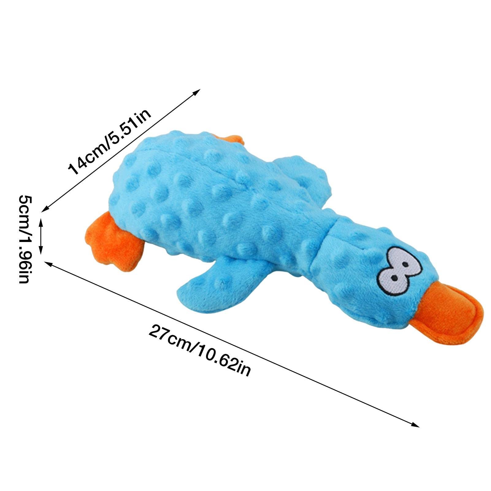 Qmisify Stuffed Duck Dog Toy,Multi-pet Pet Toy - Keep Mouth Clean Squeak Pet Toy Yellow Duck Interactive Play for Small Medium Dogs Breeds
