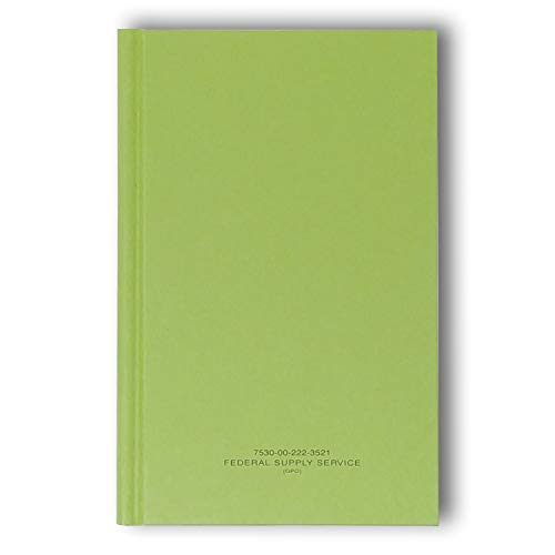 (3 Pack) Tacticai Green Military Log Book (5.25” x 8” – 192 Pages), Record Book for Record Keeping, Supply Chain, Inventory, Training, Maintenance & Field Operations, NSN 530-00-222-3521