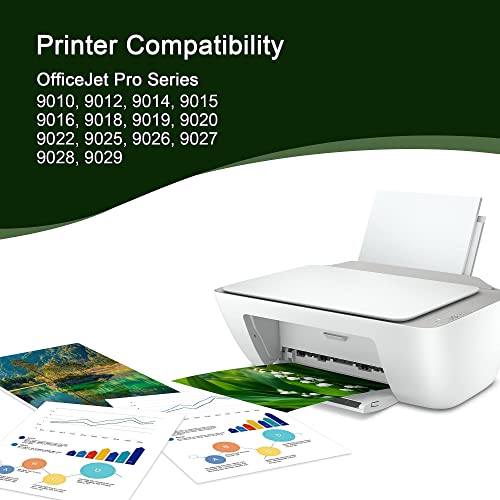 962XL Ink Cartridges Combo Pack Remanufactured Replacement for HP 962 XL 962XL Ink Cartridges Works with HP OfficeJet Pro 9015e 9010 9025e 9015 9020 9025 9018 9012 (4 Pack-BMCY)