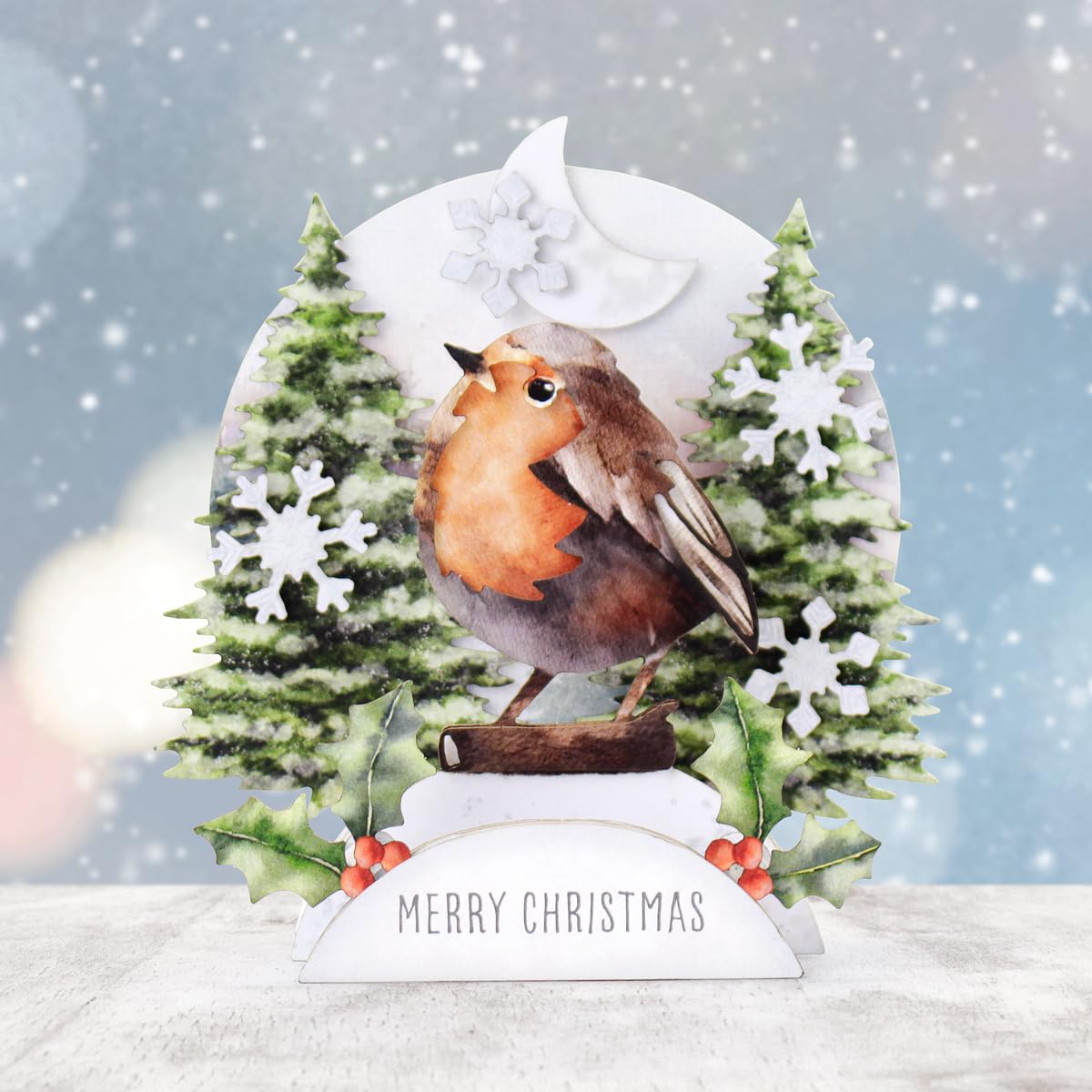 Katy Sue Watercolor Christmas Animals Die-Cut Pop-Up Card Making Kit for Adults. Makes 12 Cards with Festive Animals. Contains 12 Cards, 12 Sheets of Elements, & 12 Envelopes for Card Making Supplies