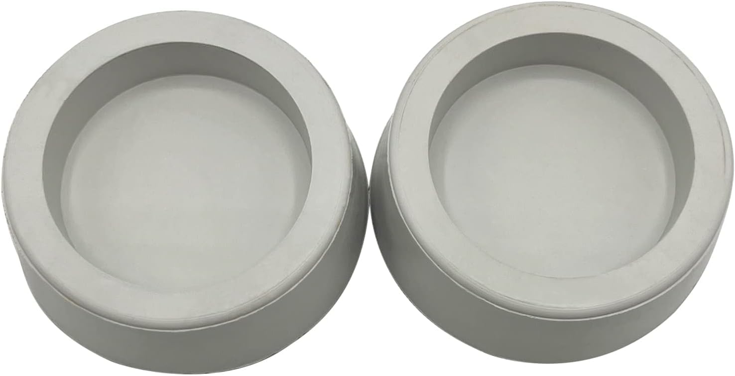Poolzilla (2-Pack) Outside Pool Ladder Bumpers for Inground Pool - Pool Ladder Rubber End Caps Fit 1.9" Standard Swimming Pool Ladder Tubing - White