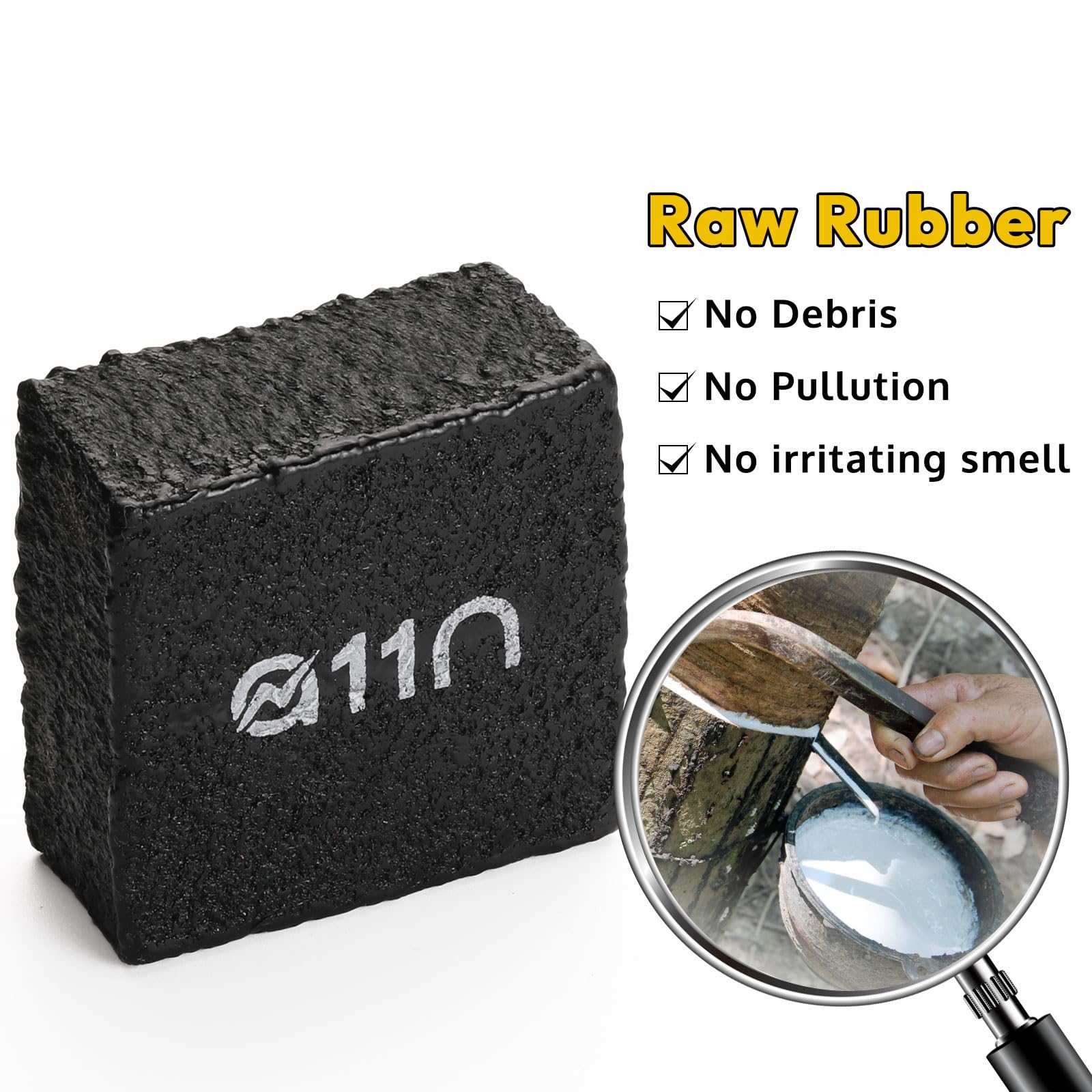 A11N SPORTS 3-Pack Pickleball Paddle Eraser - Quick Stain Removal and Spin Restoration - Black/Green/Mix Colors