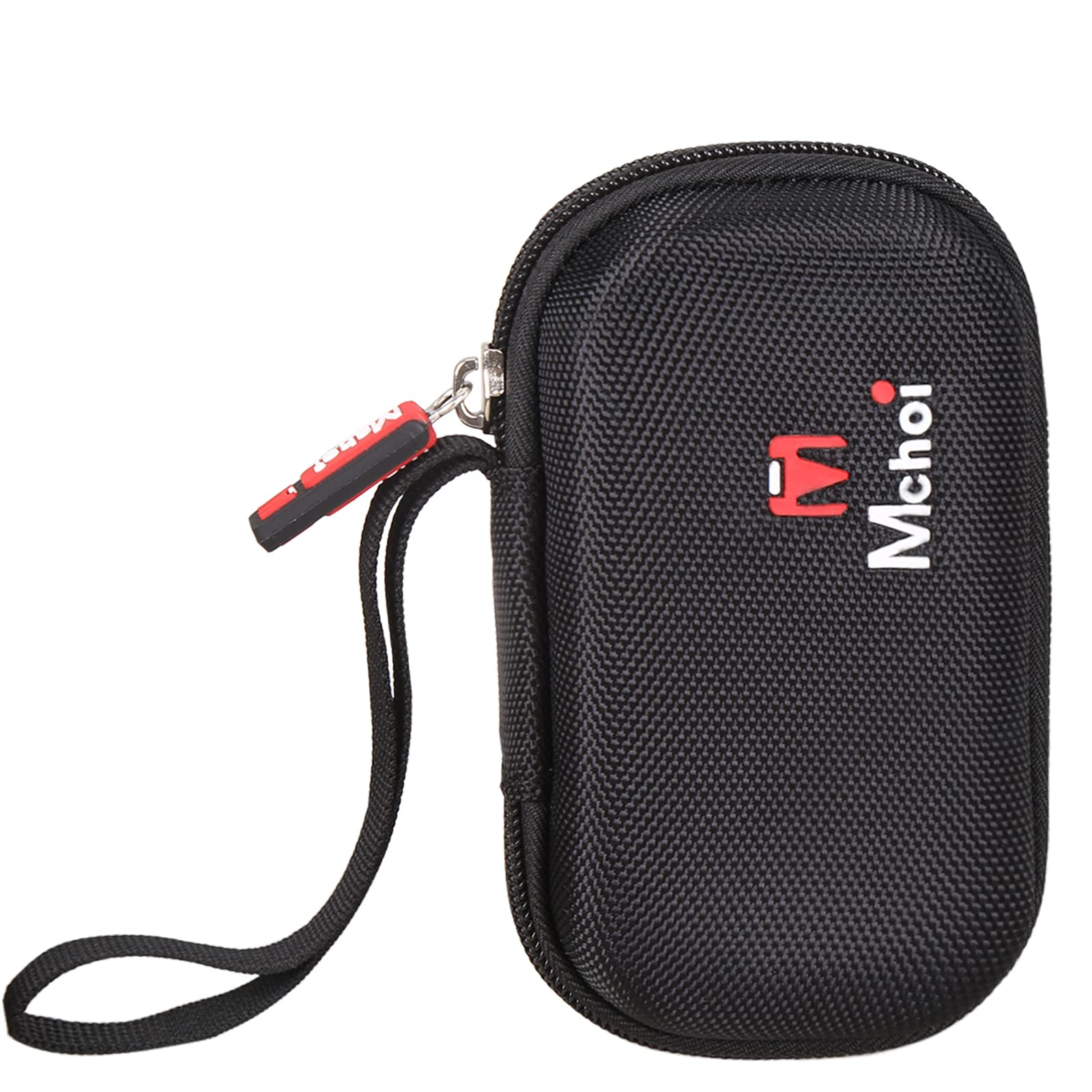 Mchoi Hard Carrying Case for Carson MicroFlip 100x-250x LED and UV Lighted Pocket Microscope, Shockproof, Waterproof, Lightweight, Dustproof, Black, Grey