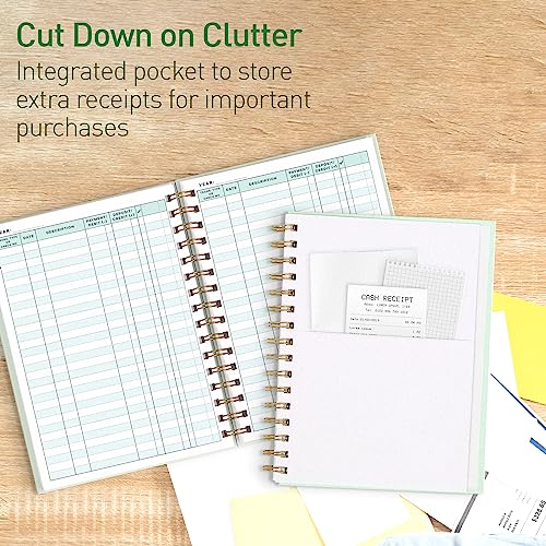 S&O Budget Tracker Notebook - Spending Schedule Notepad to Stay Organized - Savings Journal - Finance Planner - Expense Diary & Money Book - 160 Pages, 6.4” x 8.4”