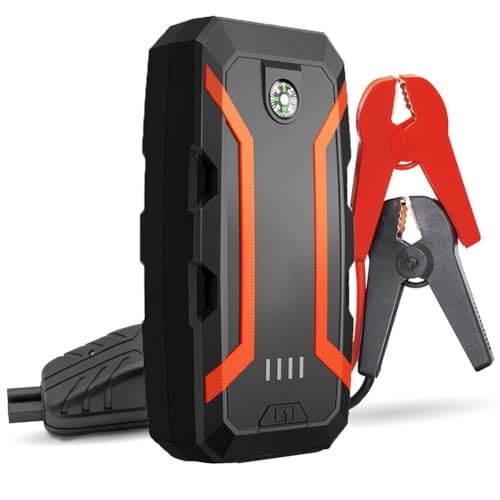 Gehopow Jump Starter Portable for 8.0L Gas/5.0L Diesel, 12V/1500A Auto Jump Box Car Battery Charger Pack, USB Quick Charge Type-C & LED Light & Compass