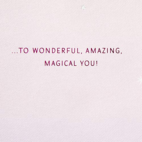 Hallmark Signature Valentines Day Card for Kids (Removable Unicorn Necklace)