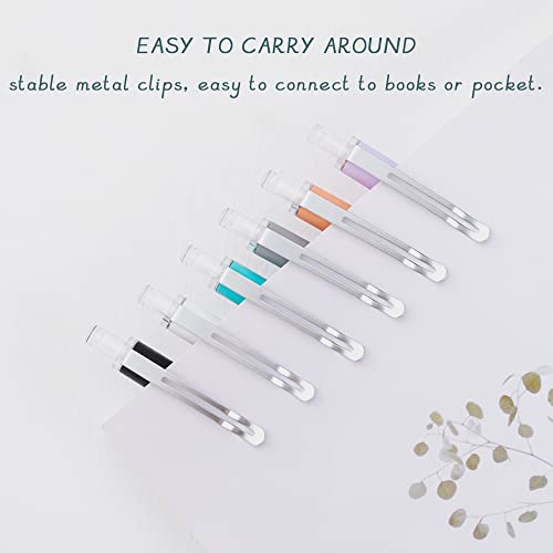 AZGO Ballpoint Pens Black Retractable Ink Writing Pen Office 0.7mm Ball Point Pen for Journaling (6-count)