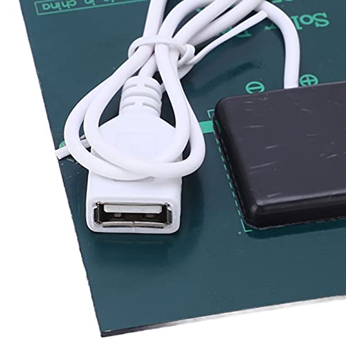 Portable Solar Charging Panel, 1W 5.5V Environmental Protection Outdoor Solar Panel Charger for Small Fans, Small Motors, LED Lights, Mobile Power, Mobile Phones, etc.