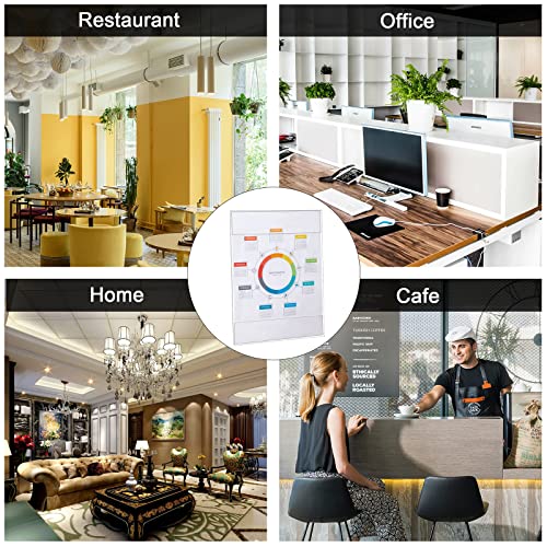 Acrylic Sign Holder 8.5 x 11, Clear Acrylic Sign Holder with 3M Tape, No Drilling Acrylic Wall Frame for Office, Home, Store, Restaurant(3 Pack)