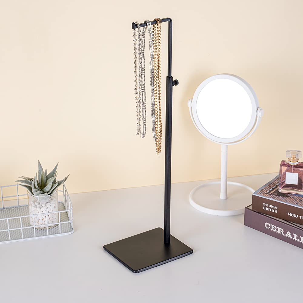 Elitnus Hanging Hook Bag Stand - Set of 2 Adjustable Height Black Handbag Display Stand Set
