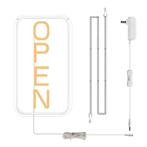 16"x 9" LED Neon Open Sign for Business, Ultra Bright Lighted Sign Open, Electric Light up Sign for Stores, Restaurants Offices Retail Shops Window Storefronts