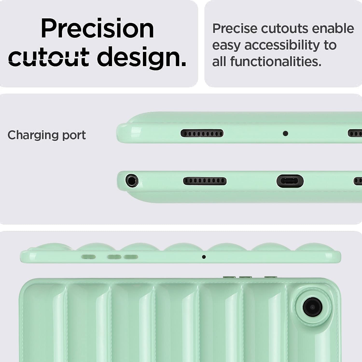 Tablet Case Cover Tablet Case Compatible with Samsung Galaxy Tab A8 10.5 inch 2021 (SM-X200/X205),Ultra Thin Lightweight Full Protective Cover Drop-Proof Shock-Proof Case for Tablet (Color : Green)