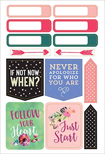 Essential Weekly Planner Stickers - She Believed She Could (Set of 160 Stickers)
