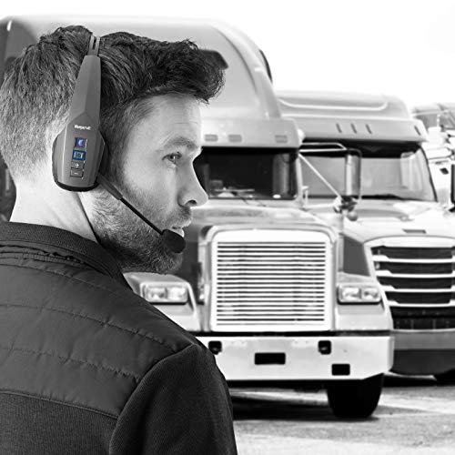 BlueParrott B350-XT Noise Cancelling Bluetooth Headset β Updated Design with Industry Leading Sound and Improved Comfort, Hands-Free Headset with Expanded Wireless Range and IP54-Rated Protection