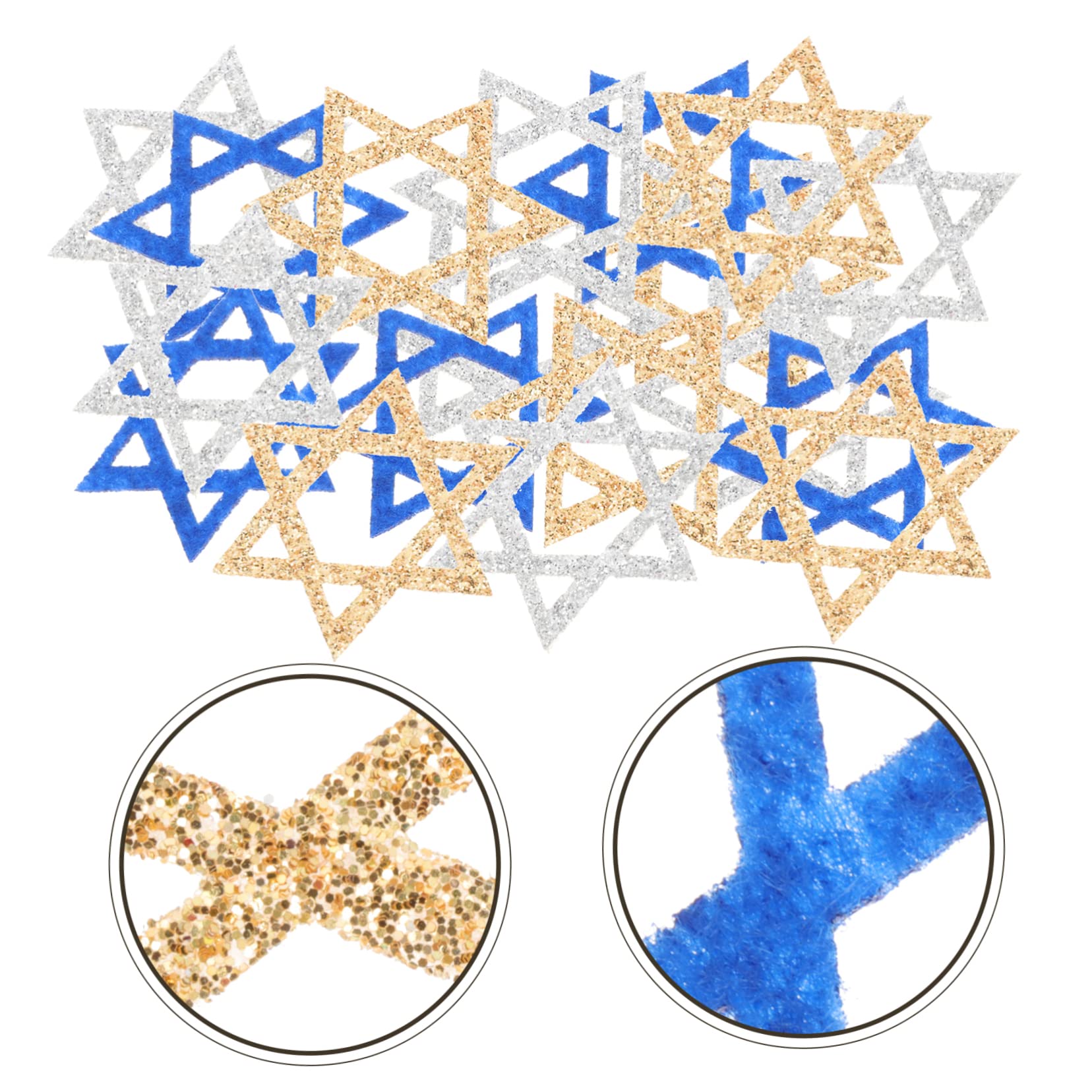 MERRYHAPY Unique Jewish Decorations for Hanukkah 50pcs Star Hanukkah Party Favor
