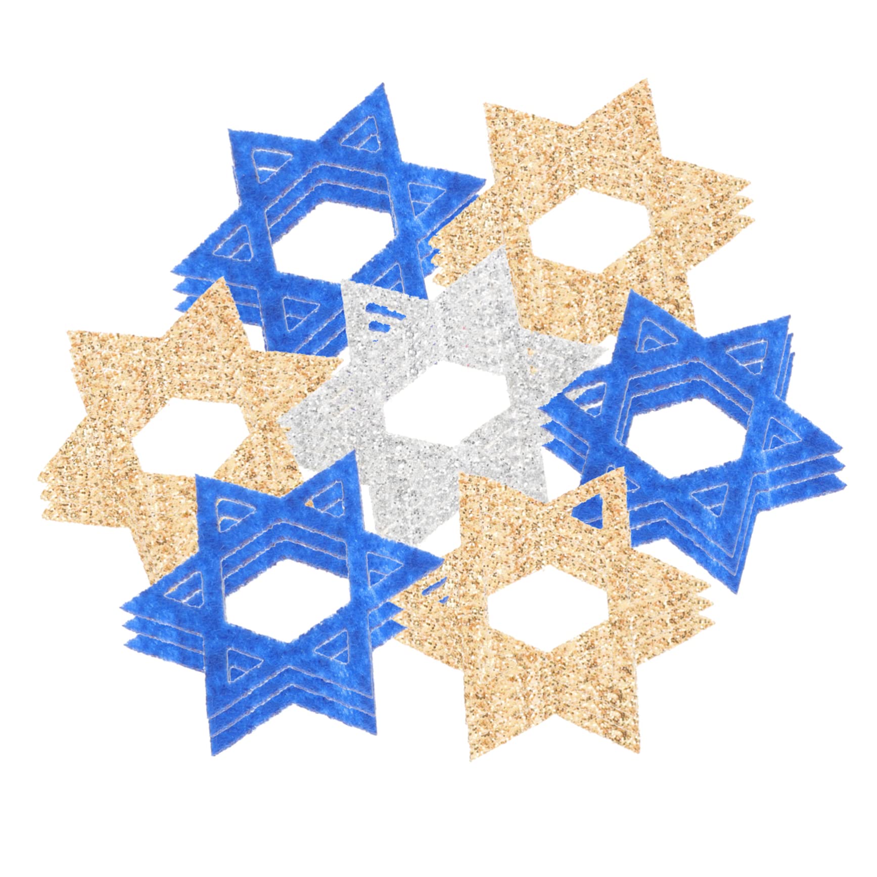 MERRYHAPY Unique Jewish Decorations for Hanukkah 50pcs Star Hanukkah Party Favor