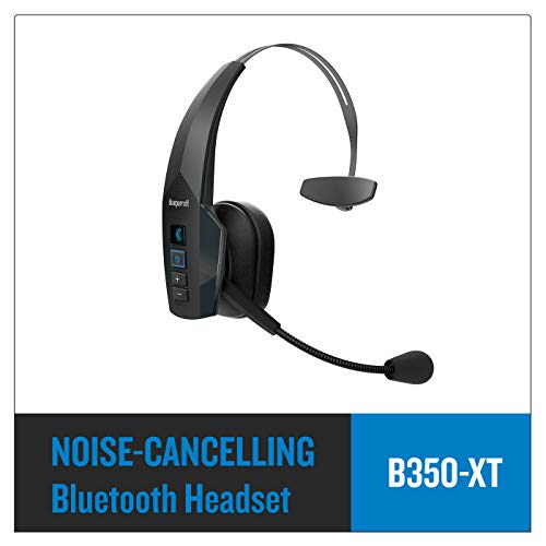 BlueParrott B350-XT Noise Cancelling Bluetooth Headset β Updated Design with Industry Leading Sound and Improved Comfort, Hands-Free Headset with Expanded Wireless Range and IP54-Rated Protection