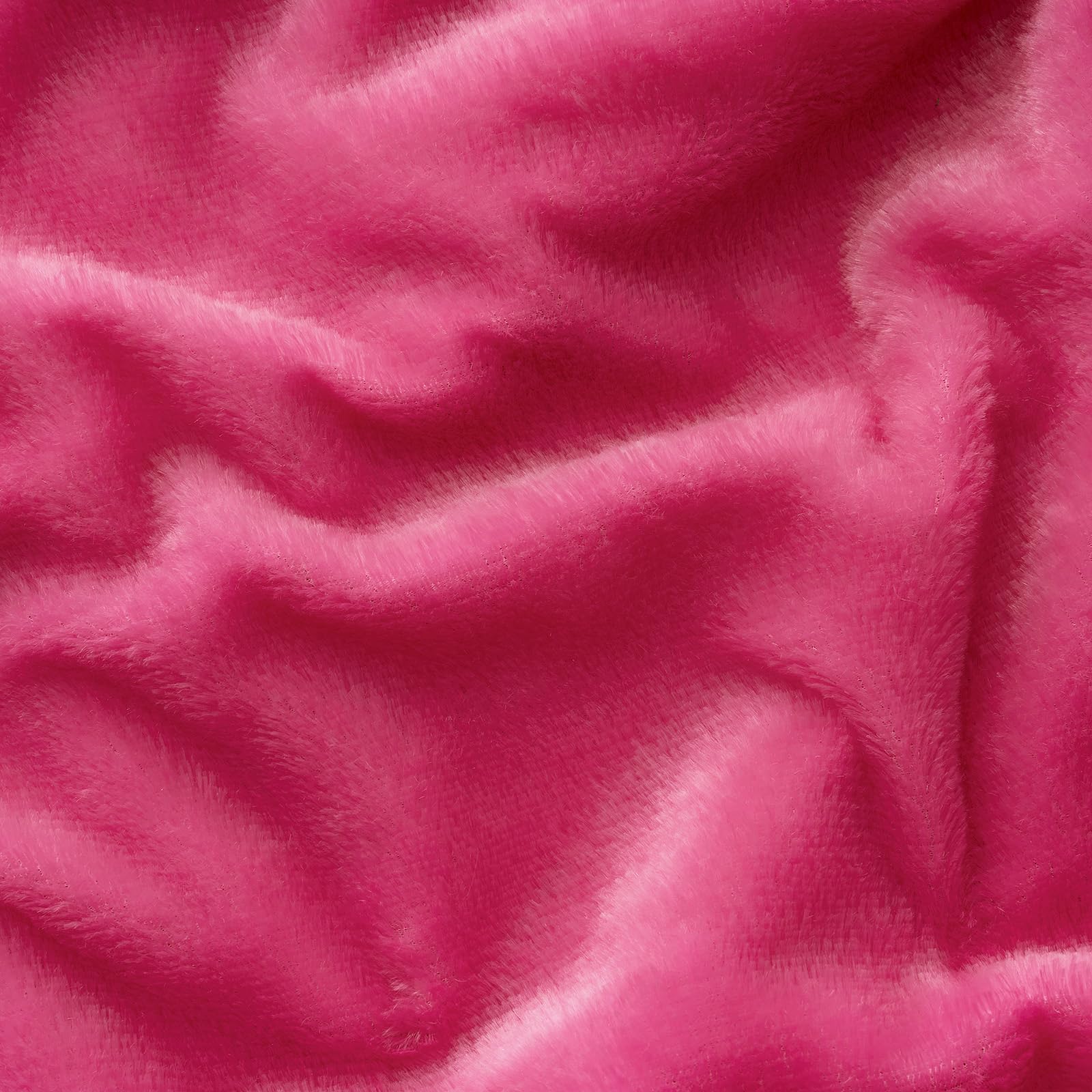 ANRODUO Pack of 2 Hot Pink Throw Pillow Covers Luxury Fluffy Pillows Faux Fur Decorative Pillows Plush Cushion Case Fuzzy Mongolian Merin Style for Bed Couch Sofa Living Room Spring Decor 18x18 Inch