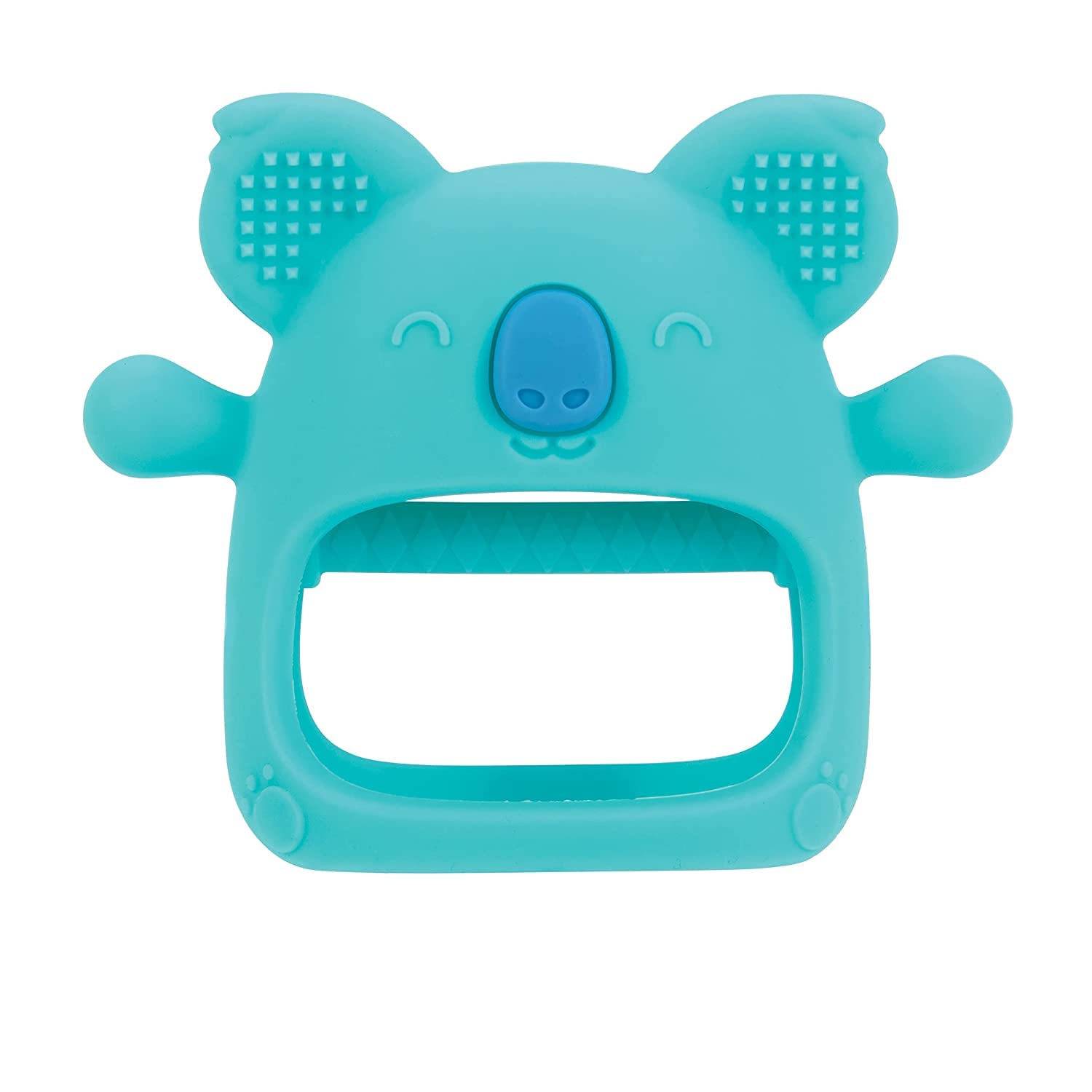 Nuby Silicone Wrist Grip Teething Mitten - 3+ Months, 2 Count (Koala and Hippo)