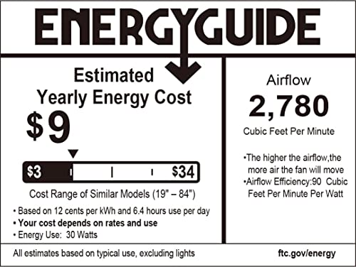 Newday 30" Ceiling Fan with Light and Remote, Small Ceiling Fans with Lights, 5 Reversible Blades 3 Colors Dimmable 6 Speed Ceiling Fan for Bedroom Kitchen Dining Room, Black Ceiling Fan with Light