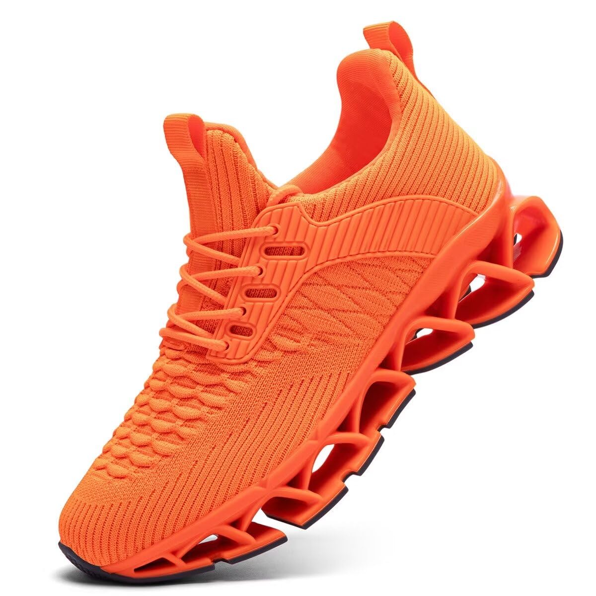 Men's Blade Running Shoes Fashion Sneakers Slip on Shoes for Men Tennis Walking Shoes Tenis Zapatos para Hombre Orange