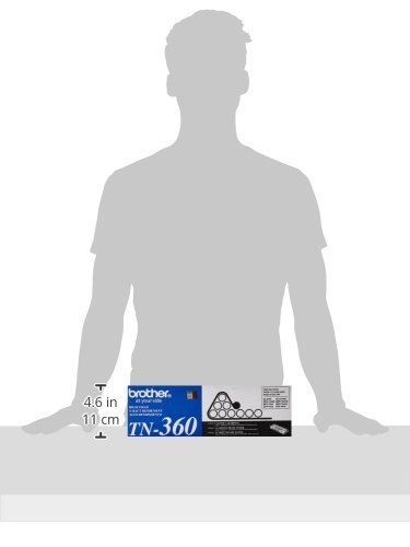 Brother Genuine High Yield Toner Cartridge, Black Toner, Page Yield Up To 2,600 Pages, TN360
