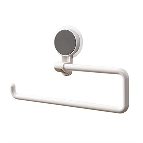 FORAO Toilet Roll Holder for Bathroom Decor Paper Towel Holder Kitchen Towel Holder Wall Mount Towel Roll Holder No Drilling Bathroom Paper Dispenser (Color : ABS)