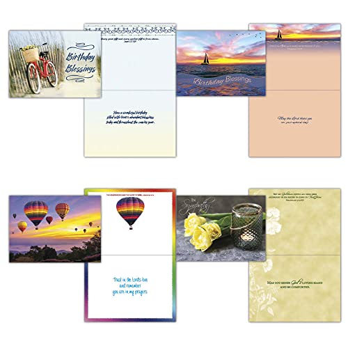 Shared Blessings 48 All Occasion Religious Greeting Cards Value Pack 2 - King James Version Scriptures - Faith Based Greeting Cards - Inspirational Thinking of You Cards with Envelopes - Assorted Designs including Religious Birthday, Thinking of You Cards