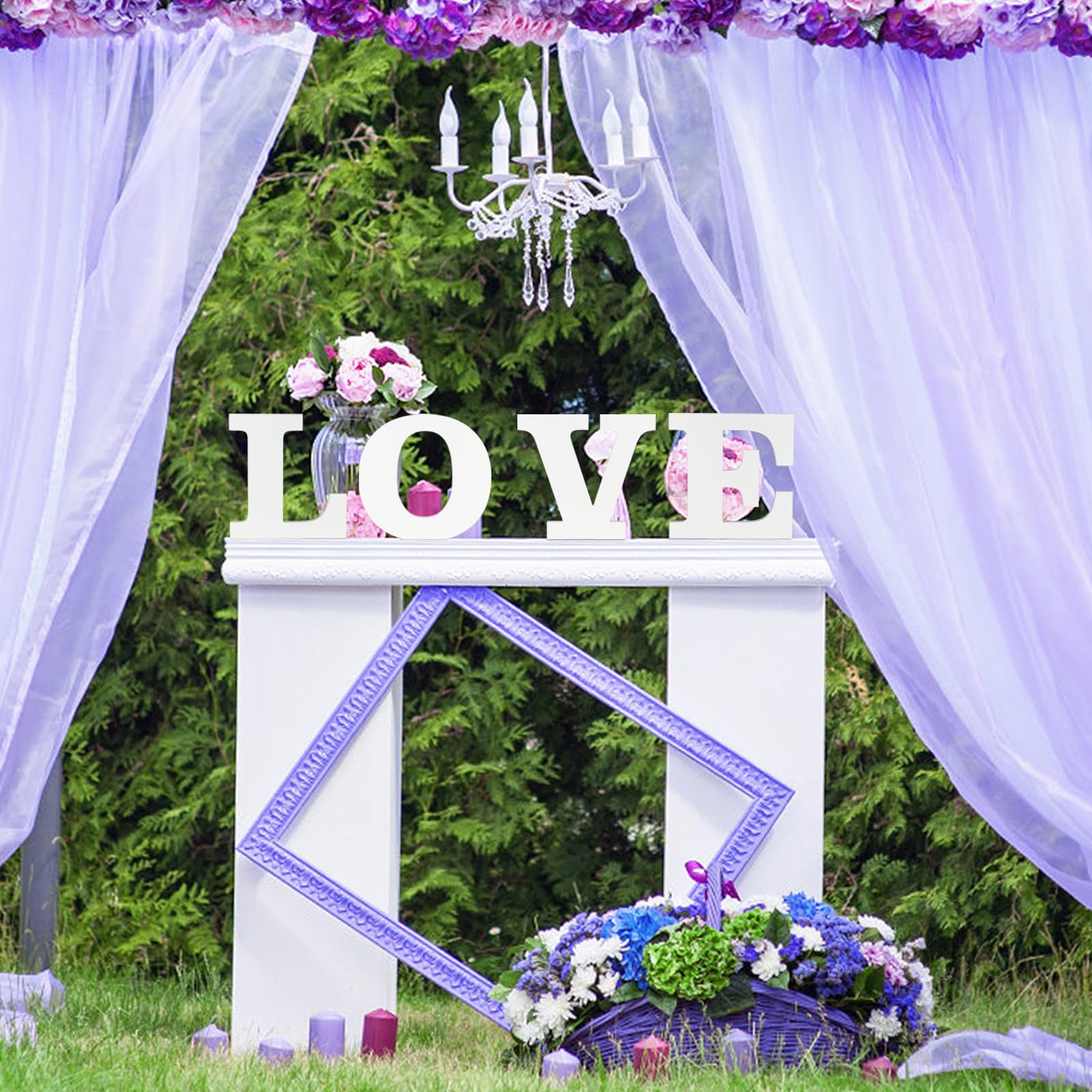 12 Inch White Wood Letters, Extra Large Unfinished Wooden Letters for Wall Decor, Printable Alphabet Letters Free Standing Solid Letters for Home Bedroom Wedding Birthday Party DIY Craft, Letter K