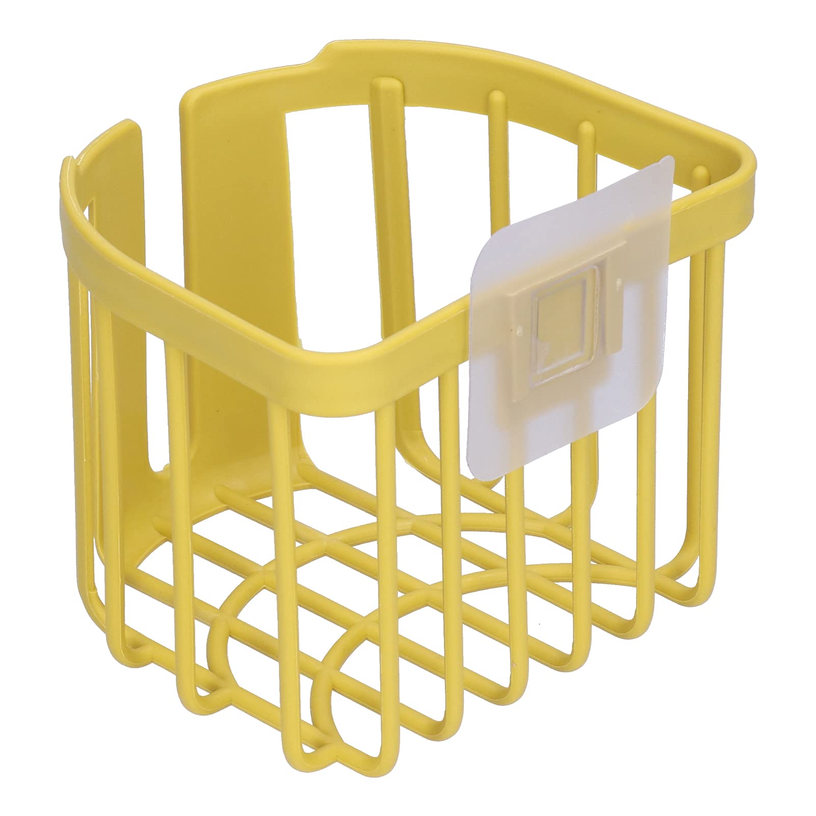 Mokernali Toilet Paper Holder, Wall‑Mounted Self Adhesive Toilet Roll Holder No‑Punch Toilet Shelf with No-Punch Sticker for Home Bathroom Kitchen(Yellow)